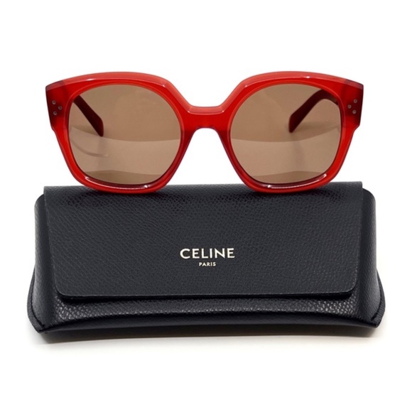 Celine | Accessories | Celine Red Crystal Sunglasses Nwt | Poshmark